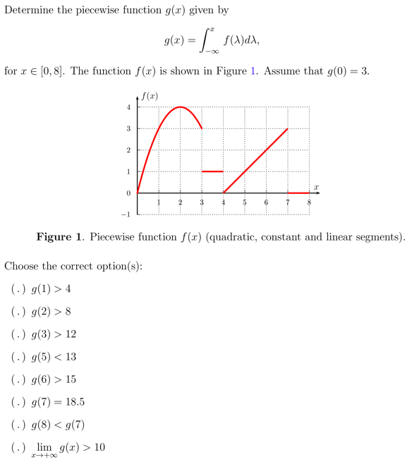 Solved Determine the piecewise function g(x) given by g(x) = | Chegg.com