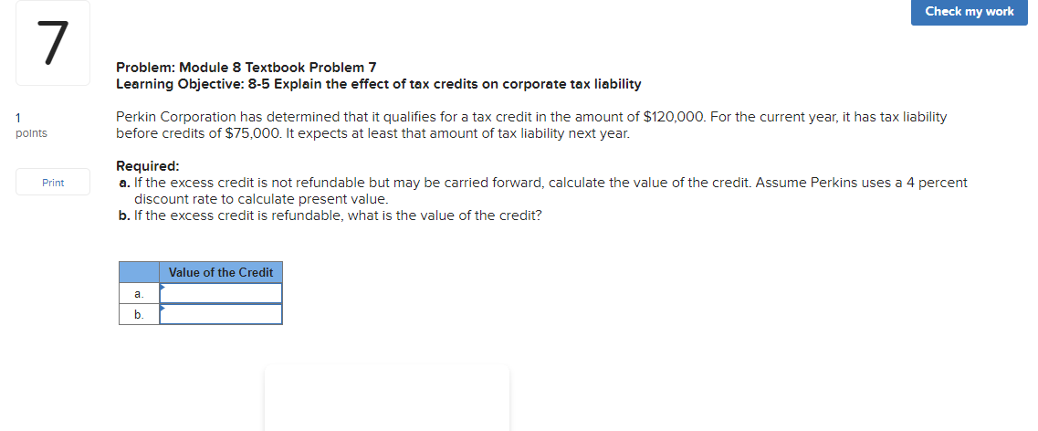 Solved Problem: Module 8 Textbook Problem 7 Learning | Chegg.com