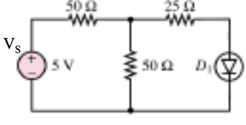 Solved Determine state of the diode using offset diode model | Chegg.com