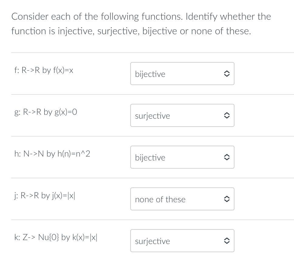 Consider each of the following functions. Identify | Chegg.com