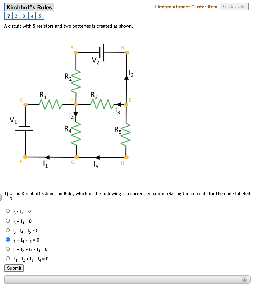 Solved Limited Attempt Cluster Item Grade cluster | Chegg.com