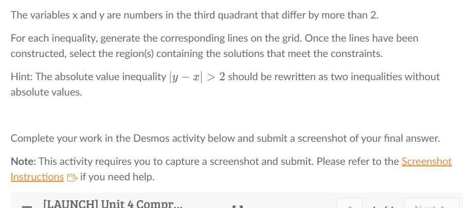Solved The variables x and y are numbers in the third | Chegg.com