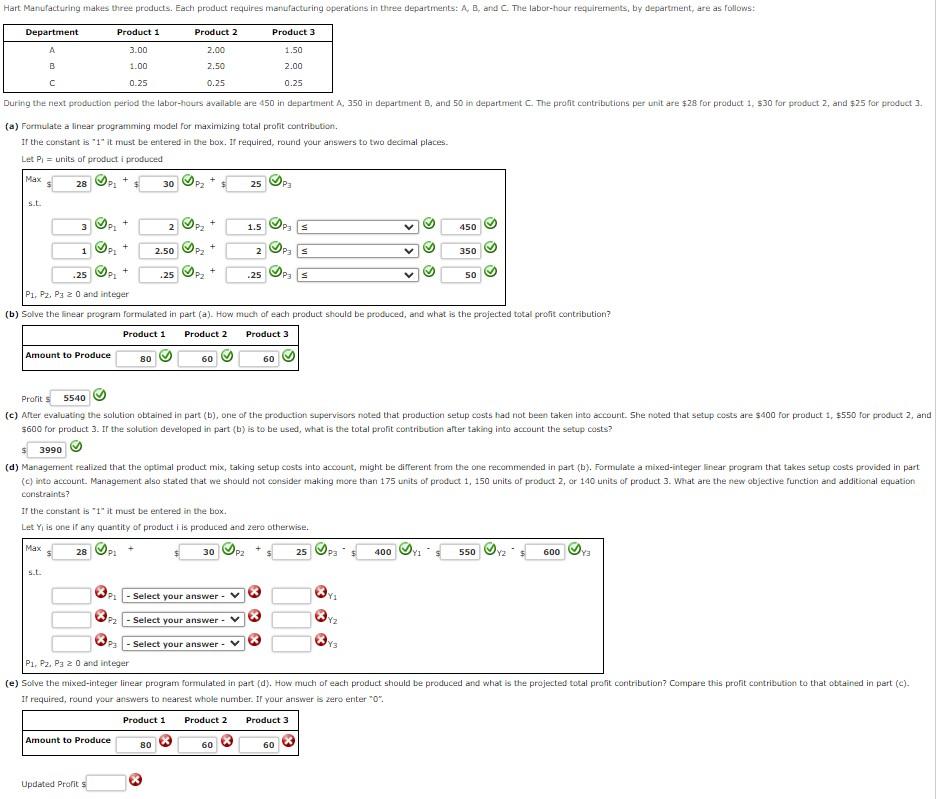 Solved A Formulate A Linear Programming Model For