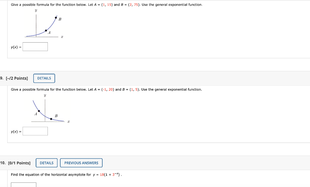 Solved Give a possible formula for the function below. Let A | Chegg.com