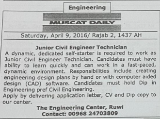 Junior Civil Engineer Technician A dynamic, dedicated | Chegg.com