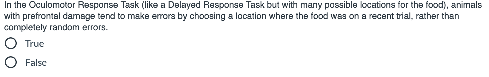 Solved In the Oculomotor Response Task (like a Delayed | Chegg.com