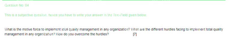 Solved This is a subjective question, hence you have to | Chegg.com