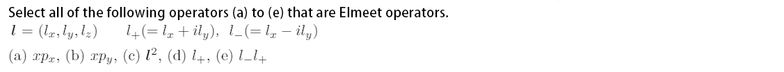 Solved Select all of the following operators (a) to (e) that | Chegg.com