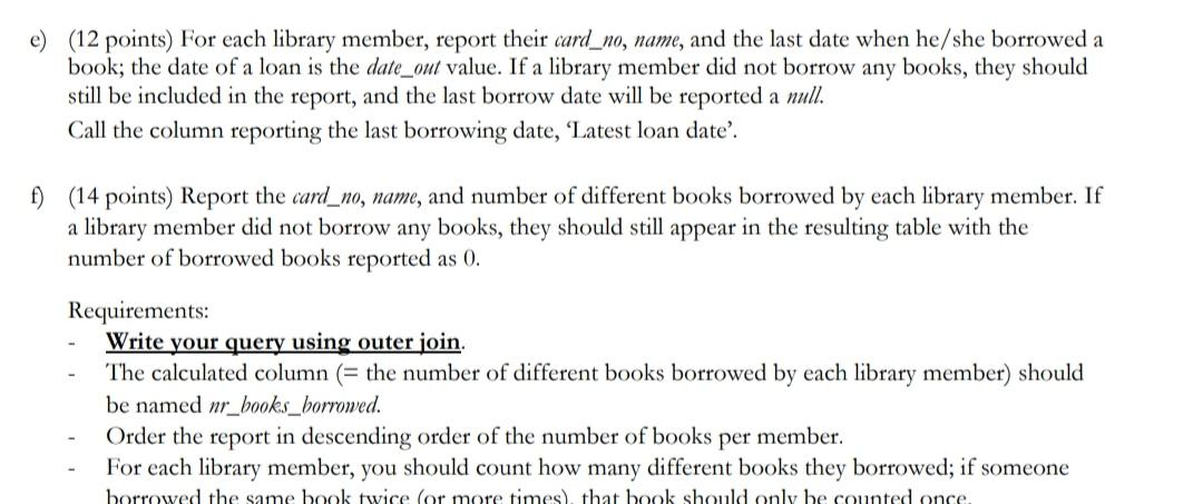 Solved Topic: Intermediate SOL Database: For this | Chegg.com