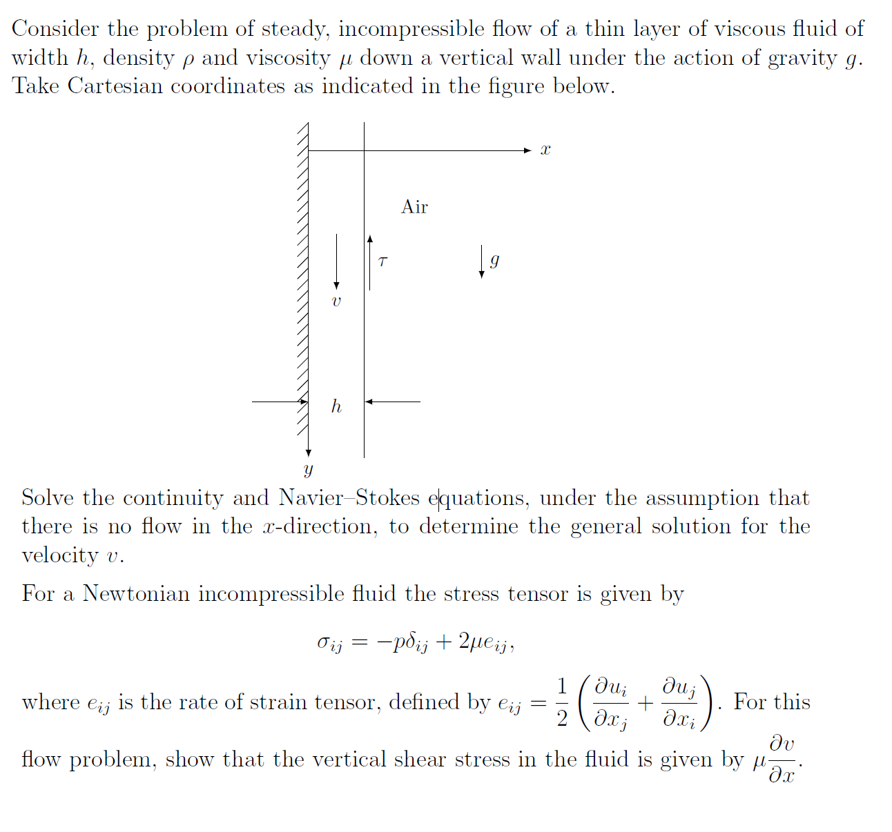 Solved Consider the problem of steady, incompressible flow | Chegg.com
