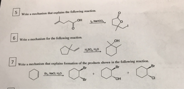 Solved Write a mechanism that explains the following | Chegg.com Solved Write a mechanism that explains the following | Chegg.com