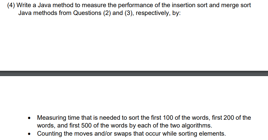 Solved (JAVA) i have uploaded my code below with both | Chegg.com