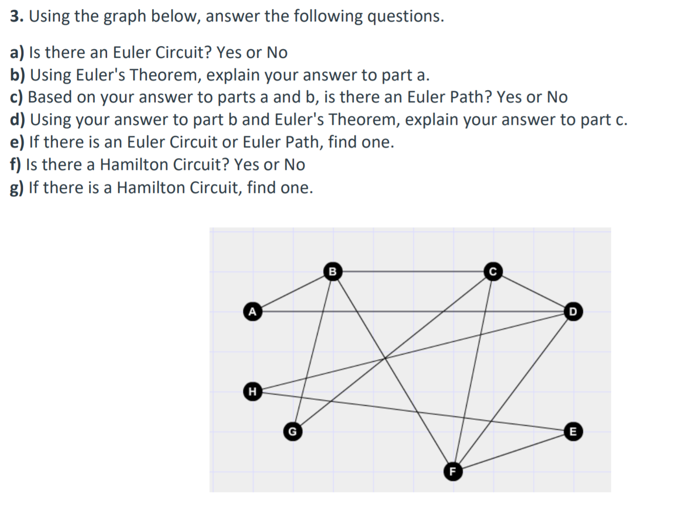 Solved 3. Using the graph below, answer the following | Chegg.com