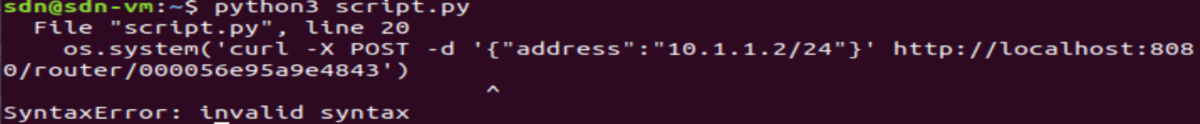 Solved Within a UBUNTU VM, using GNS3 I created code that is | Chegg.com