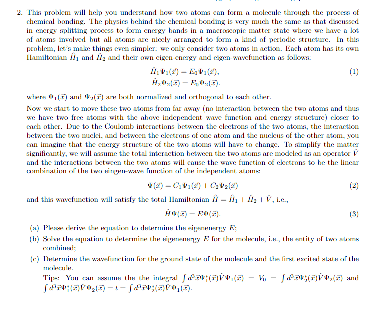 Solved 2. This problem will help you understand how two | Chegg.com