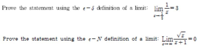 Solved Prove the statement using the e- definition of a | Chegg.com