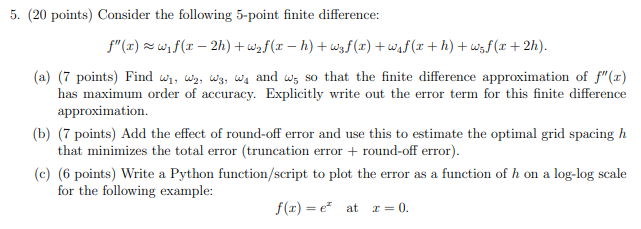 Solved Start of Question NOTE: • Subject: Numerical Methods | Chegg.com