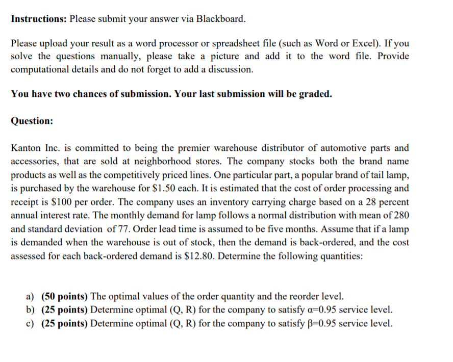 Solved Instructions: Please submit your answer via | Chegg.com