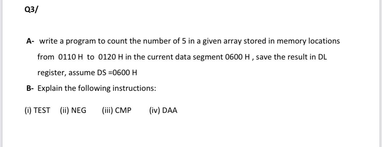 Solved Q3/ A- write a program to count the number of 5 in a | Chegg.com
