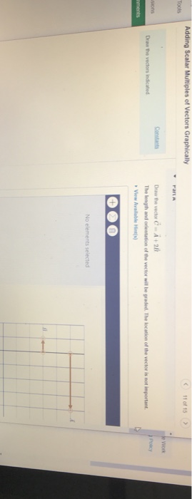 Solved Adding Scalar Multiples of Vectors Graphically 11 of | Chegg.com
