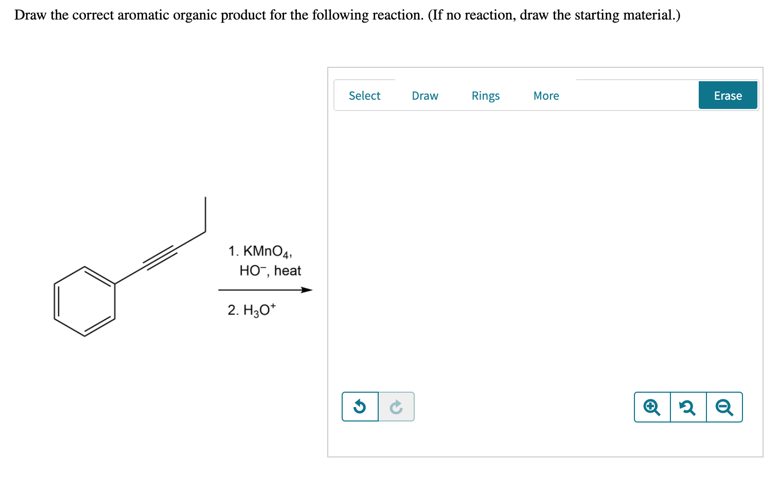 Solved Draw The Correct Aromatic Organic Product For The