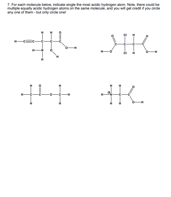 Solved For each molecule below, indicate single the most | Chegg.com