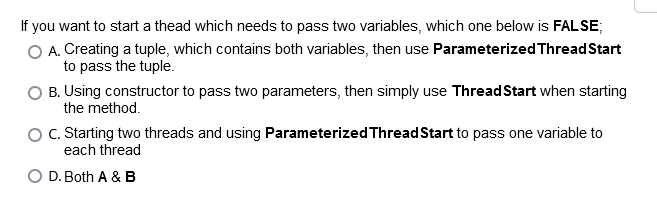 Solved A. Creating a tuple, which contains both variables, | Chegg.com