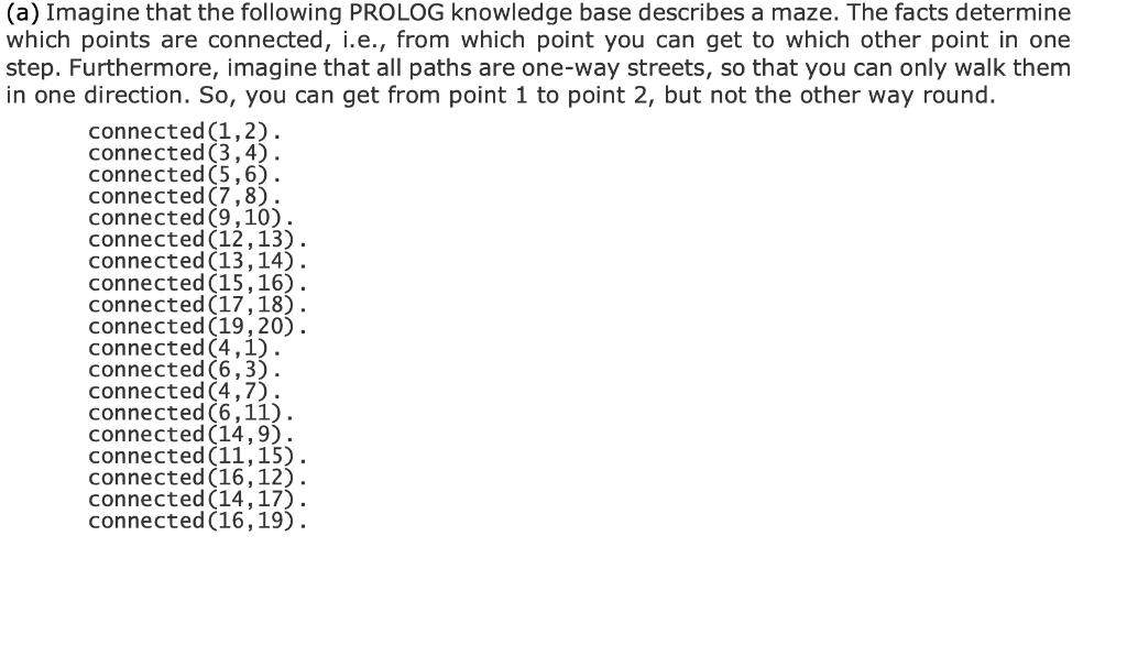 (a) Imagine that the following PROLOG knowledge base | Chegg.com