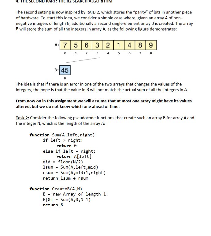 Solved ART: THE R2 SEARCH ALGO The second setting is now | Chegg.com