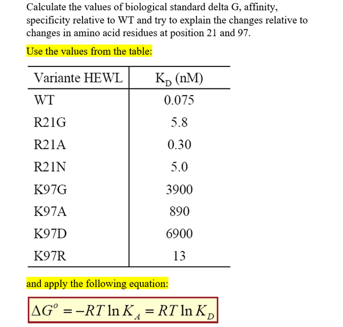 Solved Calculate the values of biological standard delta G, | Chegg.com