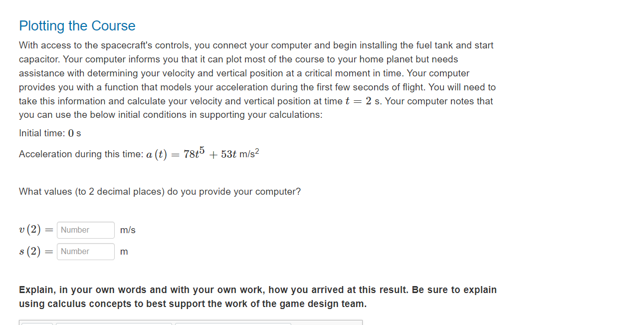 Solved Plotting the Course With access to the spacecraft's | Chegg.com