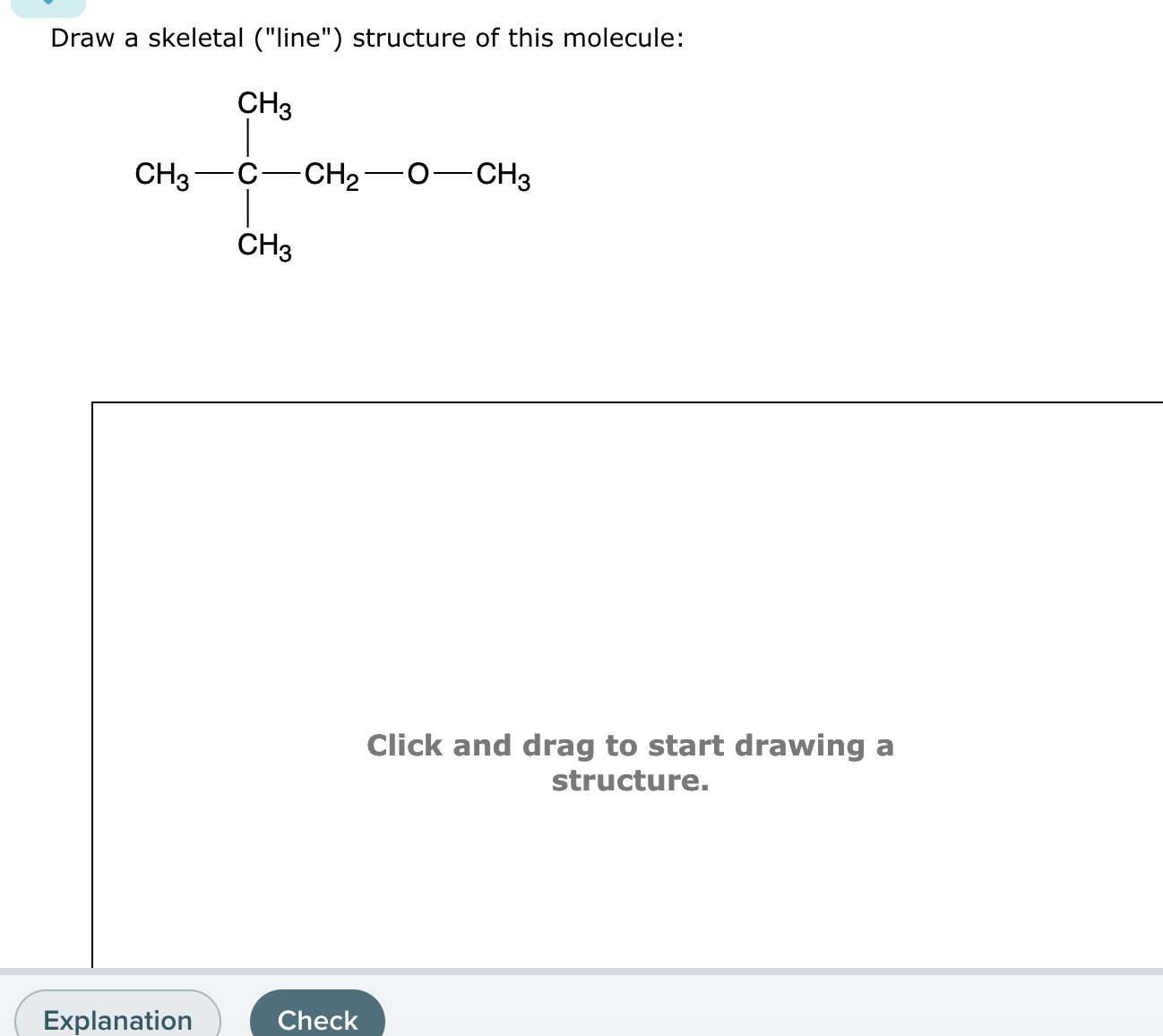 Solved Draw a skeletal ("line") structure of this molecule: | Chegg.com