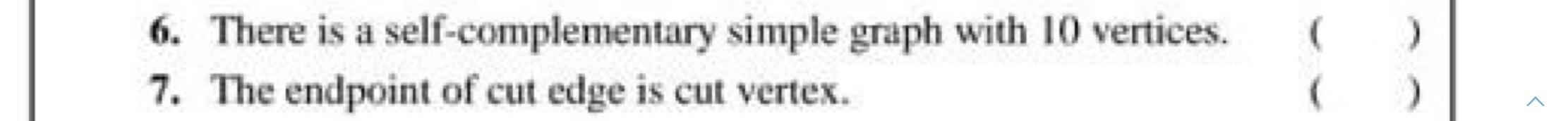 Solved 6. There is a self-complementary simple graph with 10 | Chegg.com