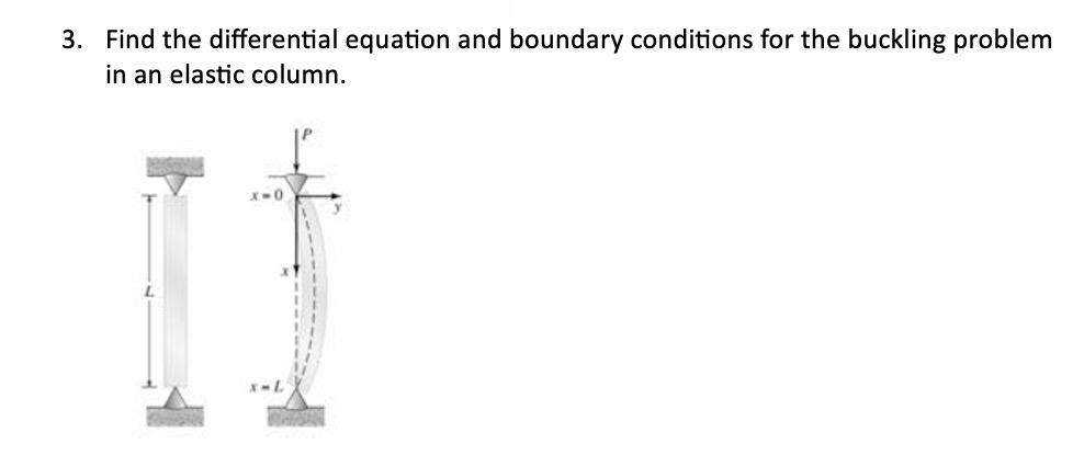 Solved 3. Find the differential equation and boundary | Chegg.com