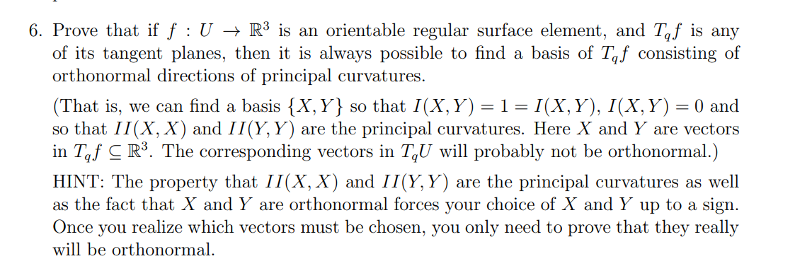Prove that if f:U→R3 is an orientable regular surface | Chegg.com