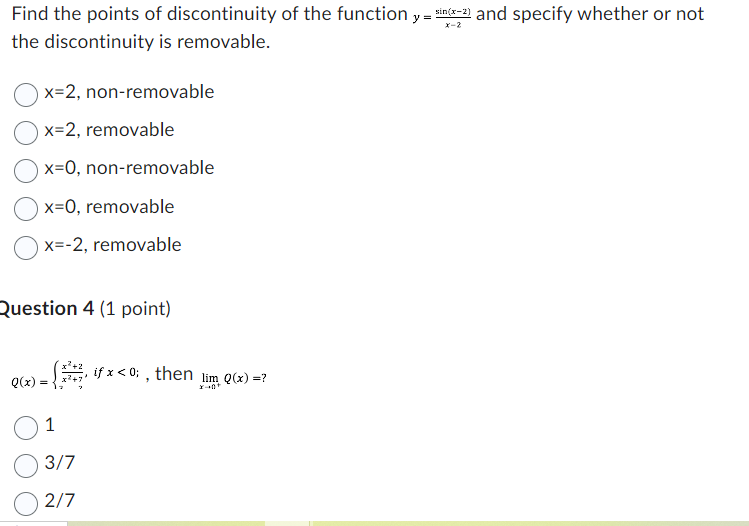 Solved Find the points of discontinuity of the function | Chegg.com