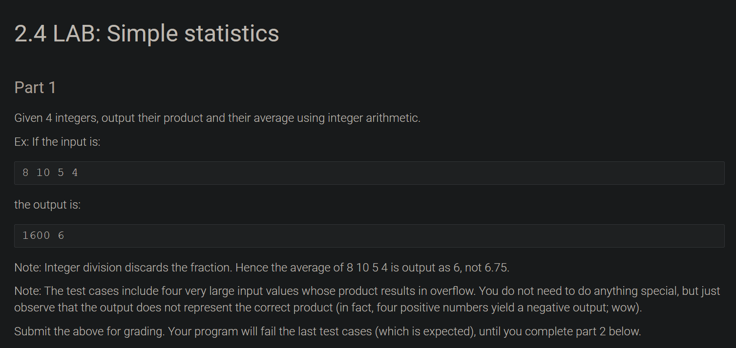 Solved Note Integer Division Discards The Fraction Hence 8047