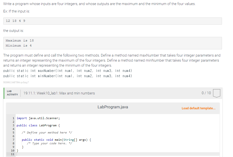 Solved Write A Program Whose Inputs Are Four Integers And