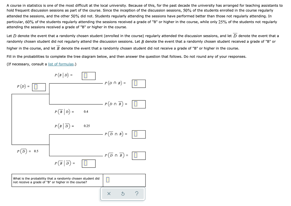 Solved A course in statistics is one of the most difficult | Chegg.com