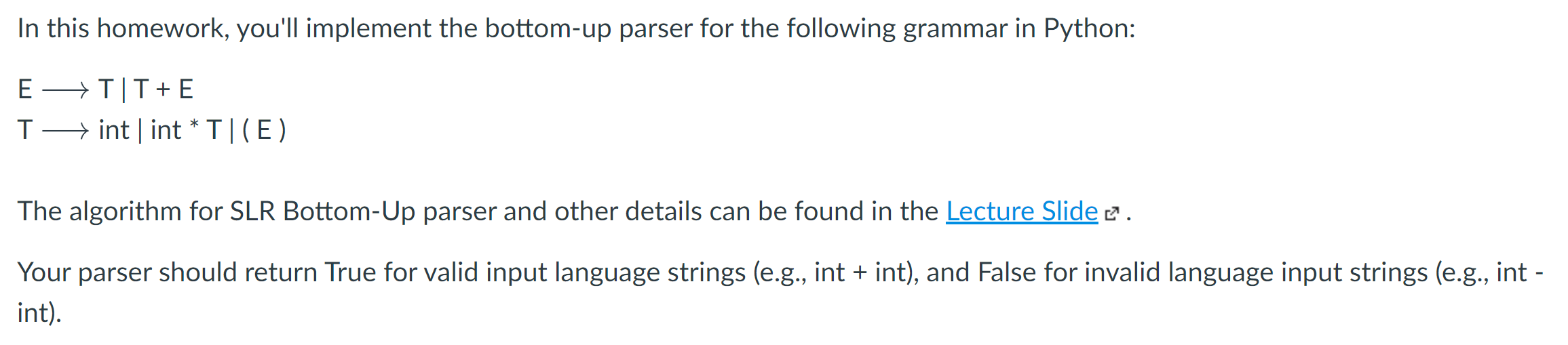In this homework, you'll implement the bottom-up | Chegg.com
