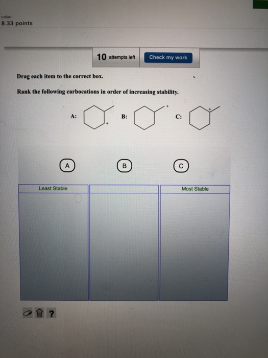 Solved value: 8.33 points 10 attempts left Check my work | Chegg.com
