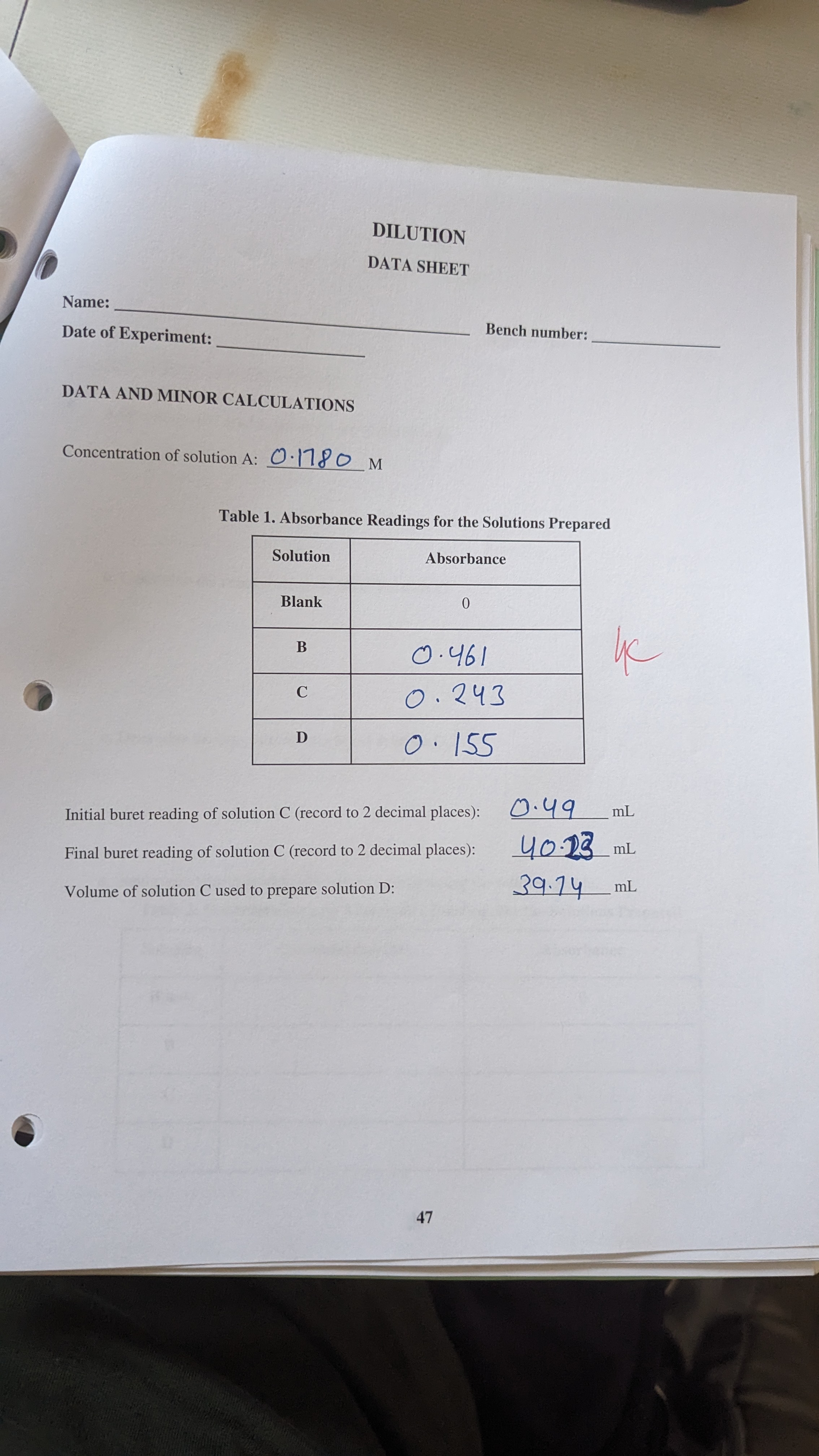 (straight-line) fit is then created from the data | Chegg.com