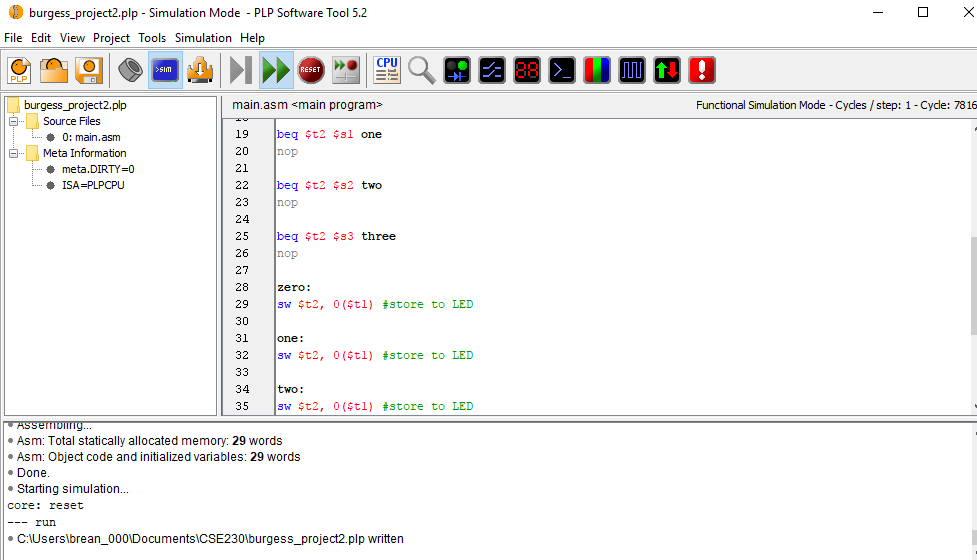 Solved The Task: Write a program in PLP assembly that | Chegg.com