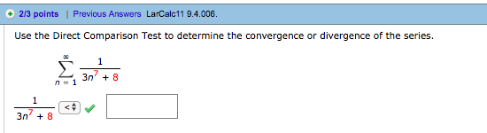 Solved +2/3 points Previous Answers LarCalc11 9.4.006 Use | Chegg.com