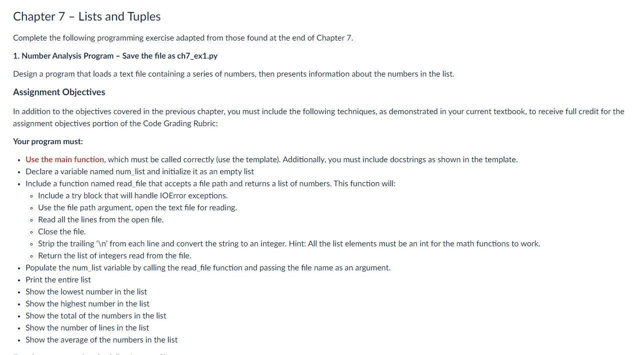 Solved def main(): " " " This is the main function def | Chegg.com