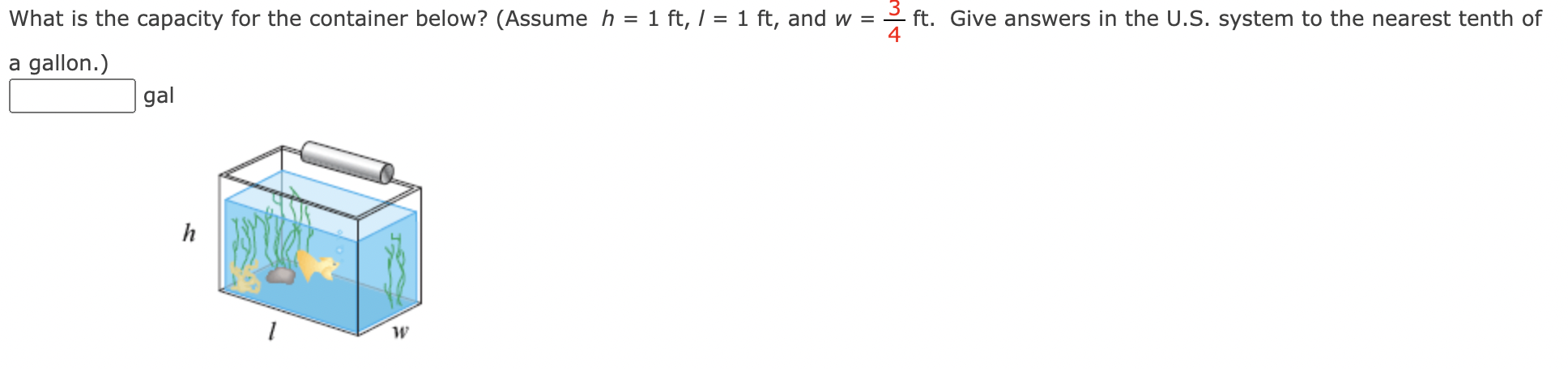 What is the capacity for the container below? (Assume | Chegg.com