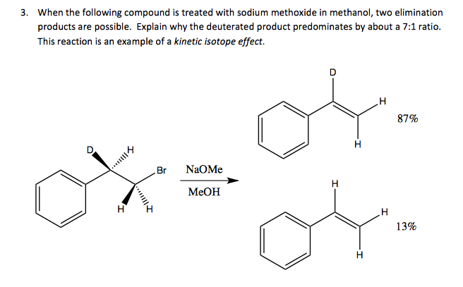 Solved 3. When the following compound is treated with sodium | Chegg.com