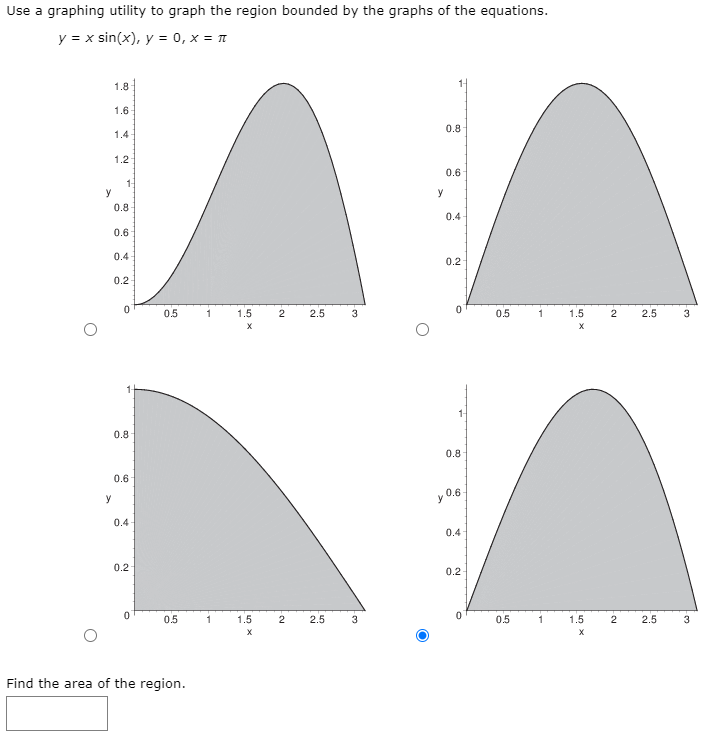 Solved Use a graphing utility to graph the region bounded by | Chegg.com
