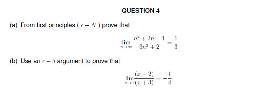 Solved QUESTION 4 (a) From first principles (E-N ) prove | Chegg.com
