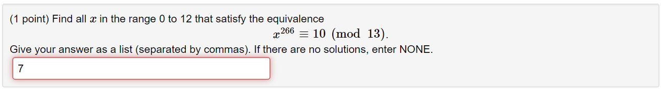 Solved (1 point) Find all x in the range 0 to 12 that | Chegg.com